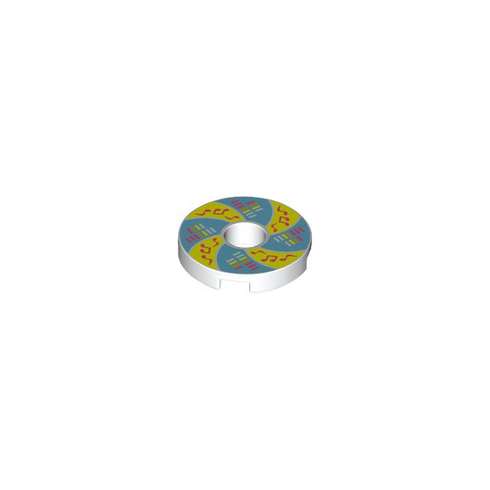 LEGO Tile 2 x 2 Round with Hole in Center with Equalizer Bars and ...