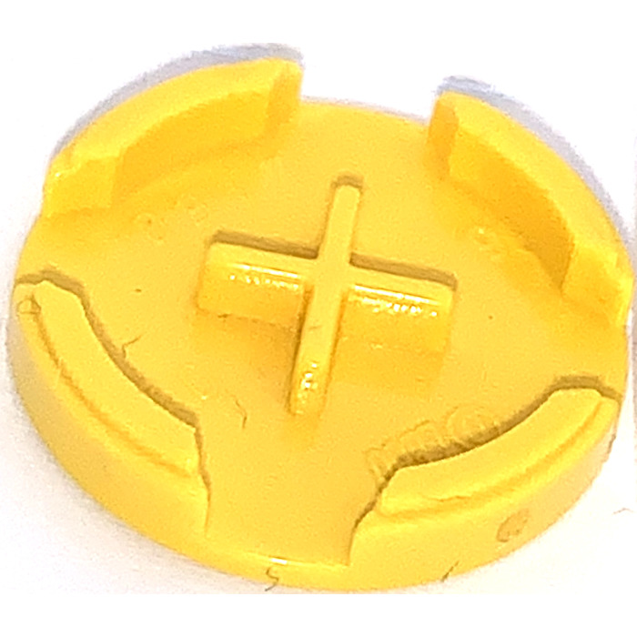 LEGO Tile 2 x 2 Round with Yellow Submarine with "X" Bottom (4150 / ...