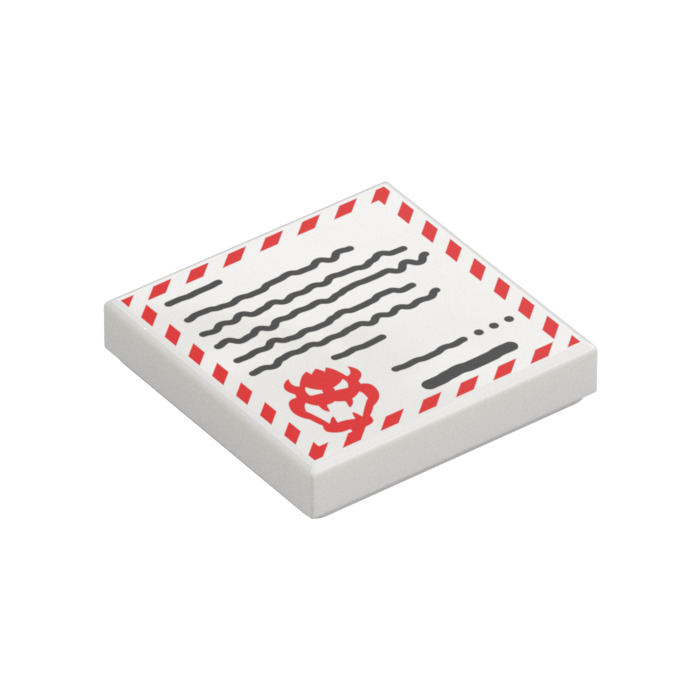 LEGO Tile 2 x 2 with Bowser Head and Letter with Groove (3068 / 108093 ...