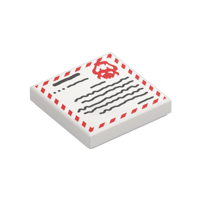 LEGO Tile 2 x 2 with Bowser Head and Letter with Groove (3068 / 108093 ...