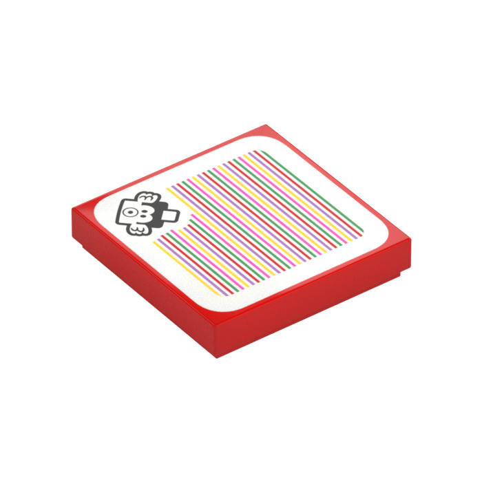 LEGO Tile 2 x 2 with Cheep Cheep Scanner Code with Groove (69812 / ...