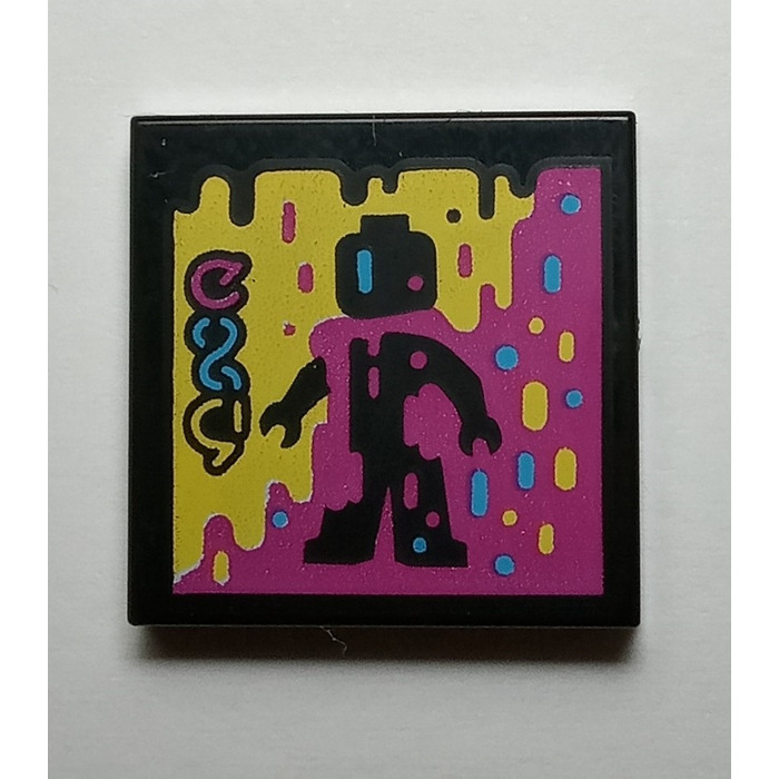 LEGO Tile 2 x 2 with Color Filter print with Groove (3068) | Brick Owl ...