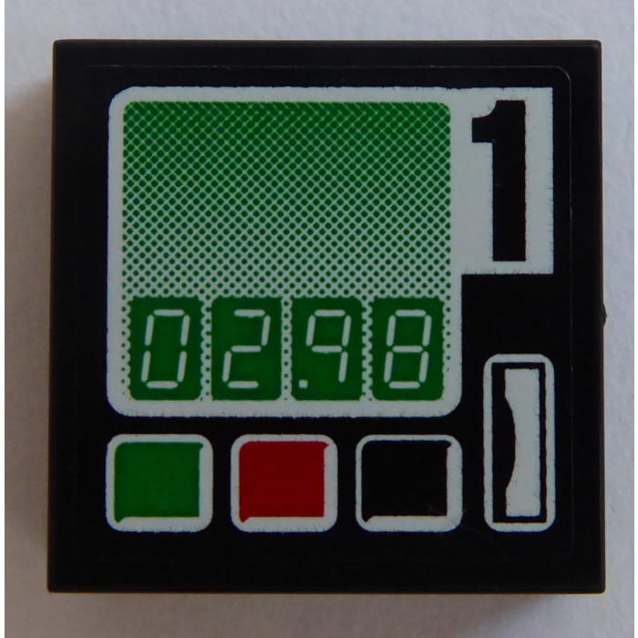 LEGO Tile 2 x 2 with Control Panel 60016 Sticker with Groove (3068 ...