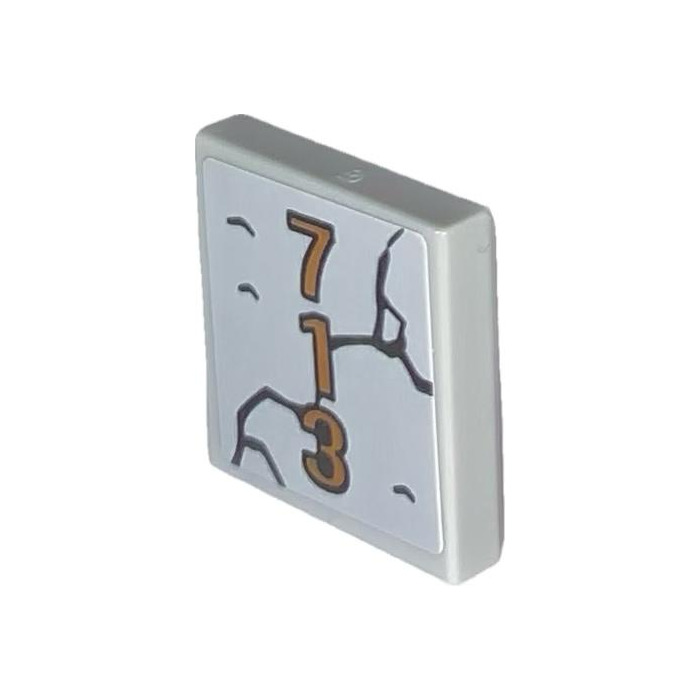 LEGO Tile 2 x 2 with Dungeon No. 713 Sticker with Groove (3068) | Brick ...