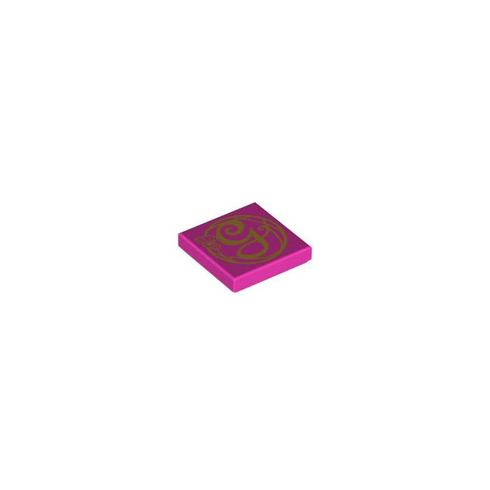 LEGO Tile 2 x 2 with Gold Stylish 'G' with Groove (3068 / 109930 ...