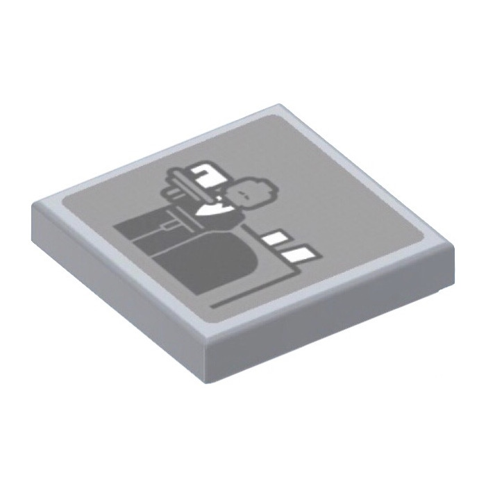 LEGO Tile 2 x 2 with Grey Alfred Pennyworth, Batman’s Butler Sticker ...