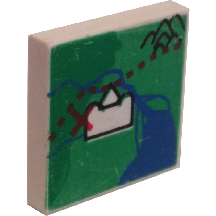 LEGO Tile 2 x 2 with India Map with Groove (3068 / 44979) | Brick Owl