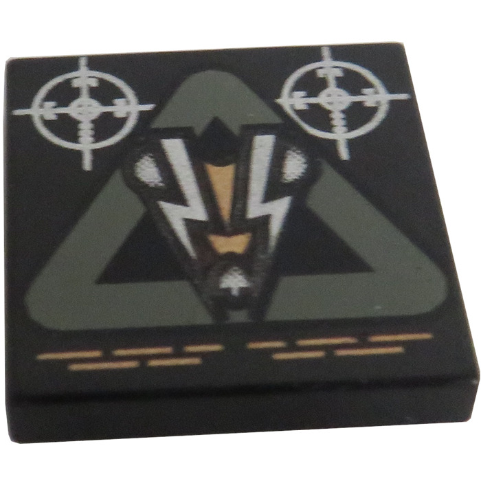 LEGO Tile 2 x 2 with Insectoids Logo with Groove (3068 / 83226) | Brick ...