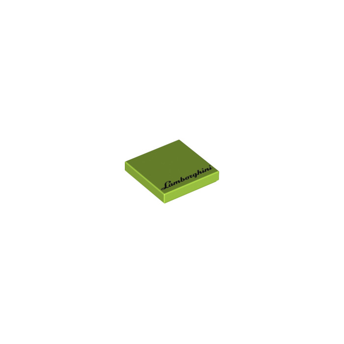 LEGO Tile 2 x 2 with Lamborghini Logo with Groove (3068 / 68203 ...