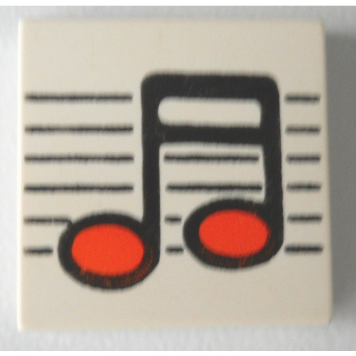 LEGO Tile 2 x 2 with Music Notes with Groove (3068) | Brick Owl - LEGO ...