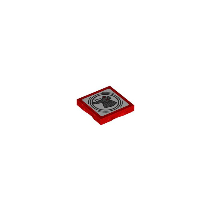 LEGO Tile 2 x 2 with SMART Play Tag with Imperial Turret (102349 / ...