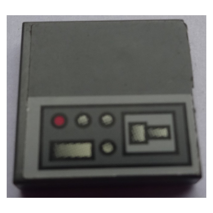 LEGO Tile 2 x 2 with Starfighter Buttons and Indicators (Model Right ...