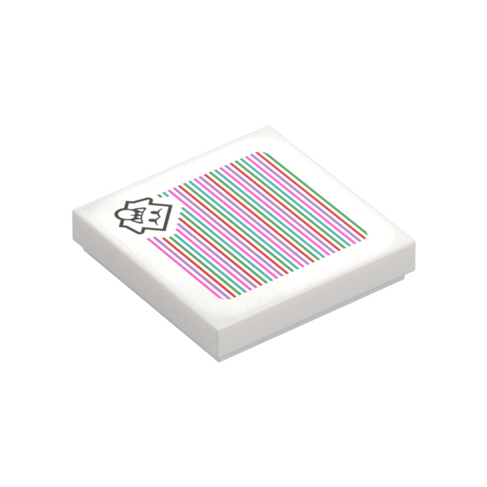 LEGO Tile 2 x 2 with Super Mario Scanner Code - Boo with Groove (69816 ...