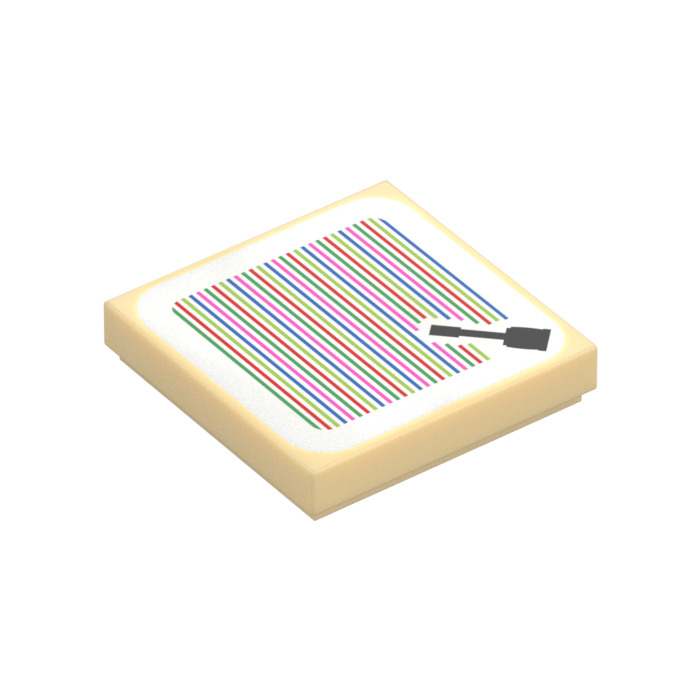 LEGO Tile 2 x 2 with Super Mario Scanner Code - Broom with Groove ...