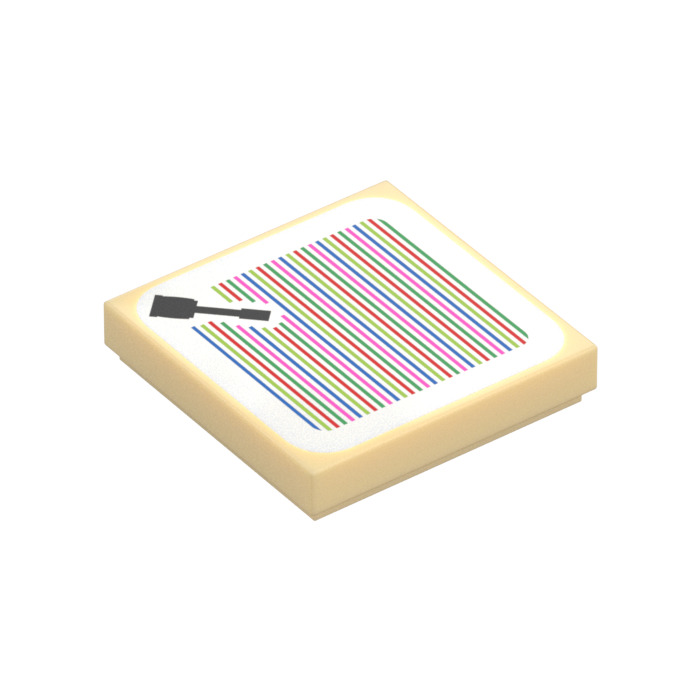 LEGO Tile 2 x 2 with Super Mario Scanner Code - Broom with Groove ...