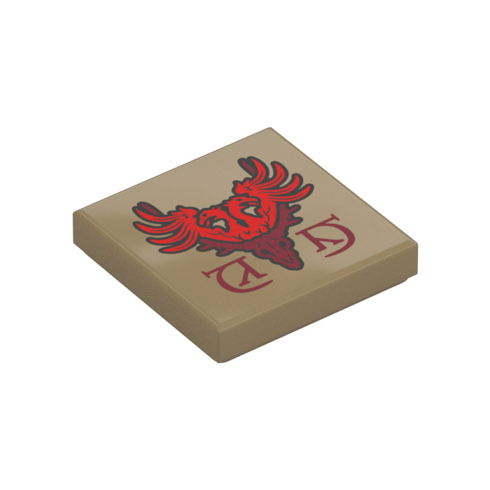 LEGO Tile 2 x 2 with Viktor Krum Chest with Groove (3068) | Brick Owl ...