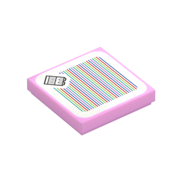 LEGO Tile 2 x 2 with Yoshi Barcode with Groove (3068 / 109749) | Brick ...