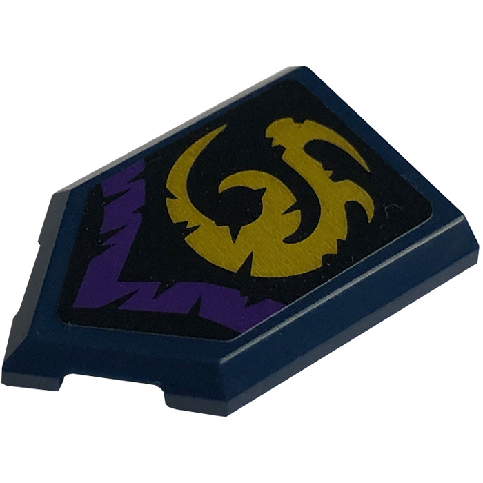 LEGO Tile 2 x 3 Pentagonal with Curly Symbols Sticker (22385) | Brick ...