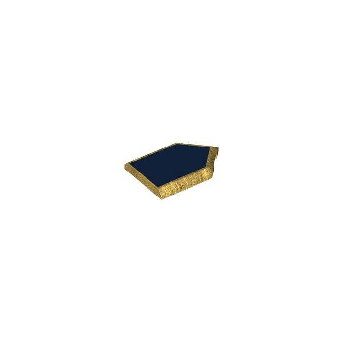 LEGO Tile 2 x 3 Pentagonal with Dark Blue (22385) | Brick Owl - LEGO ...