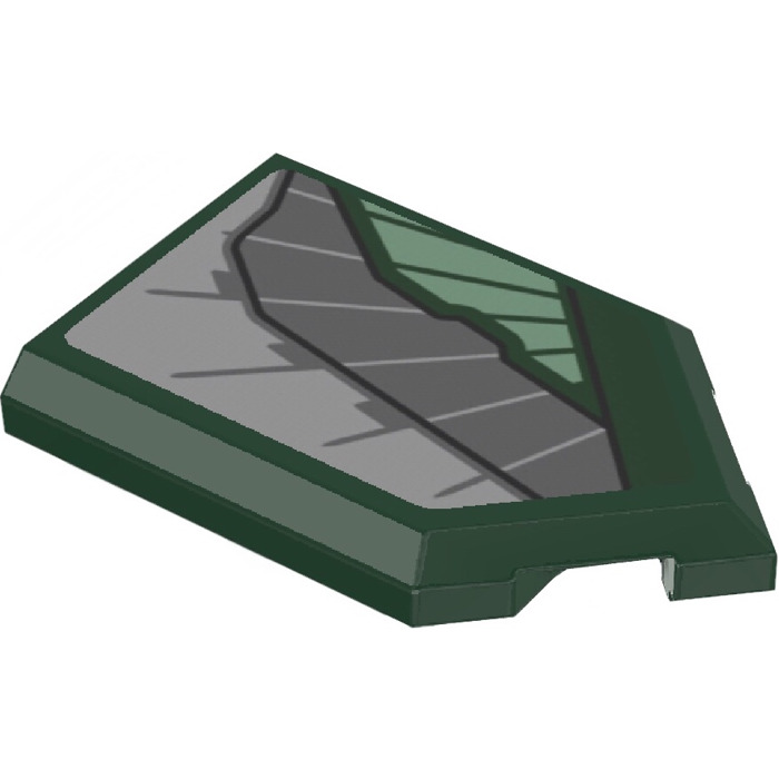 LEGO Tile 2 x 3 Pentagonal with Falcon Wing Pattern (Right) Sticker ...