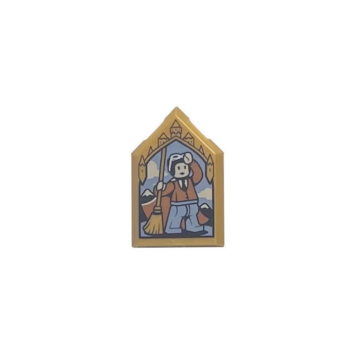 LEGO Tile 2 x 3 Pentagonal with Jocunda Sykes Portrait (22385) | Brick ...