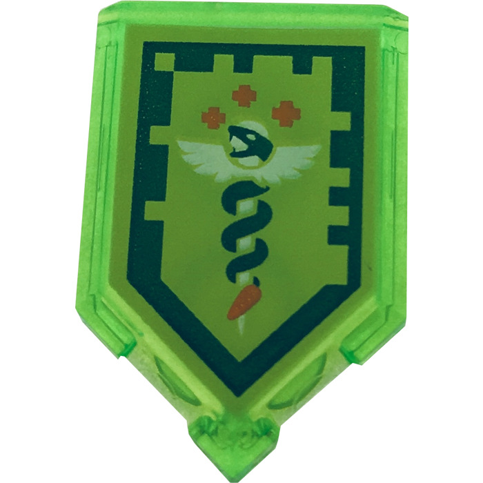 LEGO Tile 2 x 3 Pentagonal with Serpent of Anti-Venom Power Shield ...