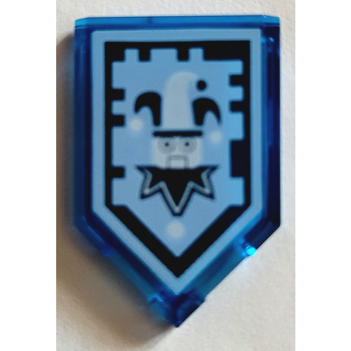 LEGO Tile 2 x 3 Pentagonal with Sir Tauntalot Power Shield (22385 ...