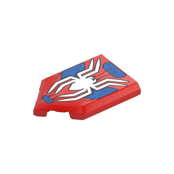 LEGO Tile 2 x 3 Pentagonal with Spider (22385) | Brick Owl - LEGO ...