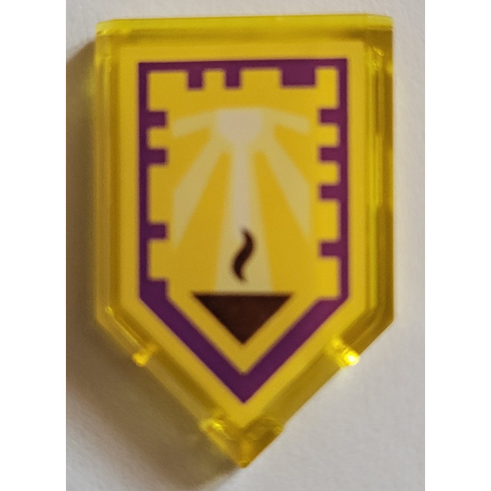 LEGO Tile 2 x 3 Pentagonal with Sun Flare Power Shield (22385) | Brick ...