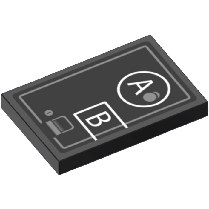 LEGO Tile 2 x 3 with ‘A’ and ‘B’ and Coin Slot Sticker (26603) | Brick ...