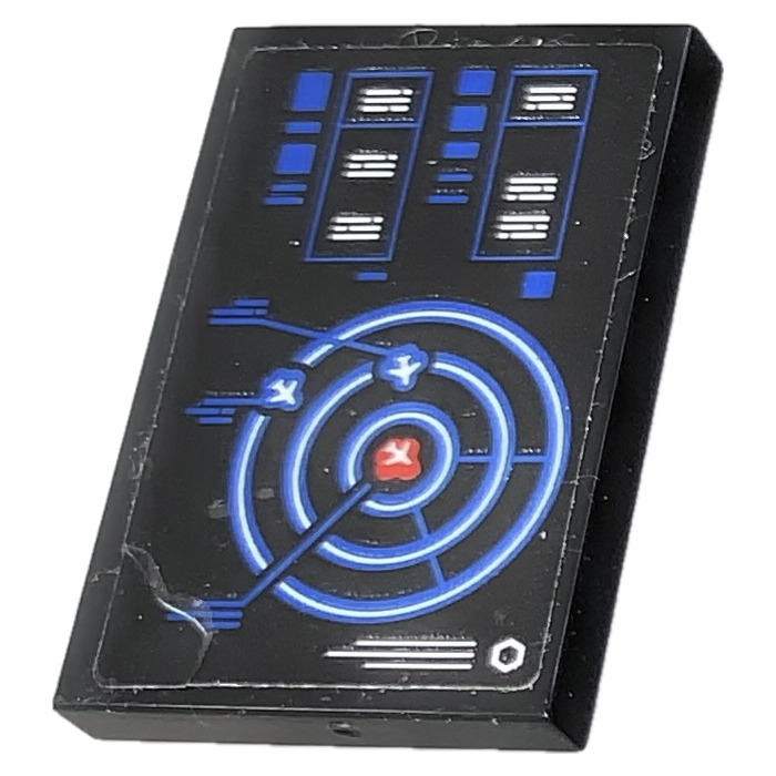 LEGO Tile 2 x 3 with Air Traffic Control Screen Sticker (26603) | Brick ...