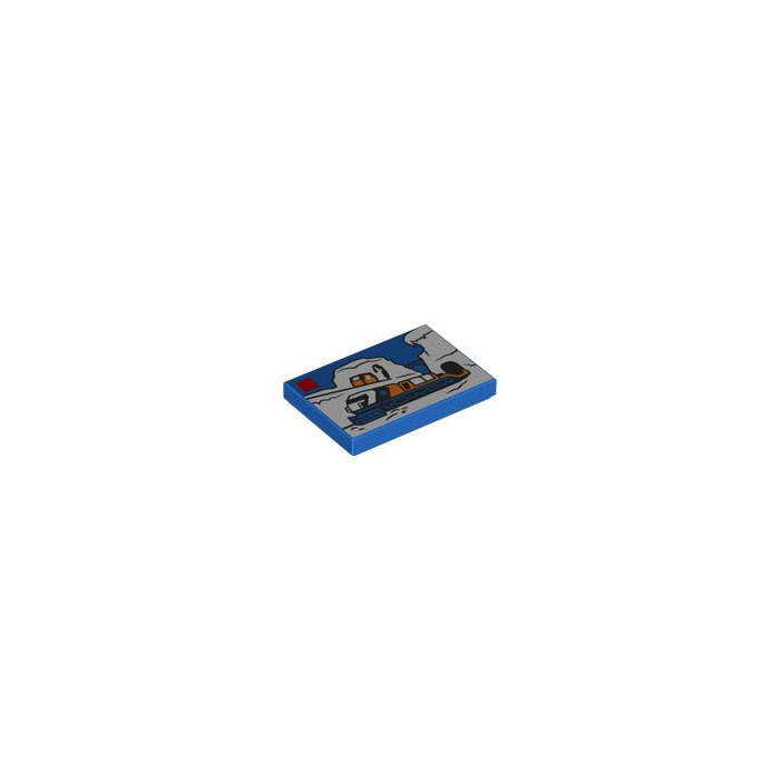 LEGO Tile 2 x 3 with City Explorer Train Set Box (26603 / 115208 ...
