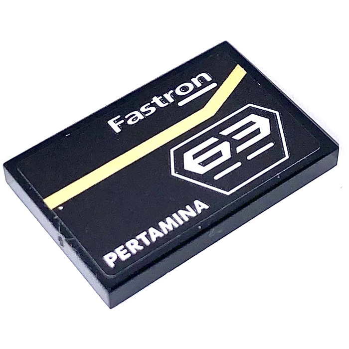 LEGO Tile 2 x 3 with Fastron 63 PERTAMINA (Right Door) Sticker (26603 ...