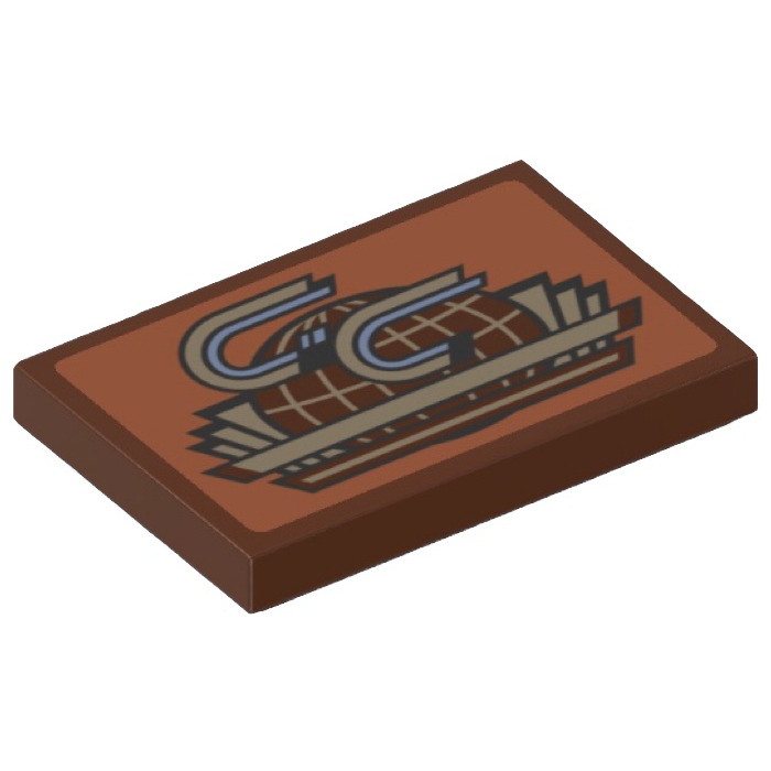 LEGO Tile 2 x 3 with GothCorp Logo Sticker (26603) | Brick Owl - LEGO ...