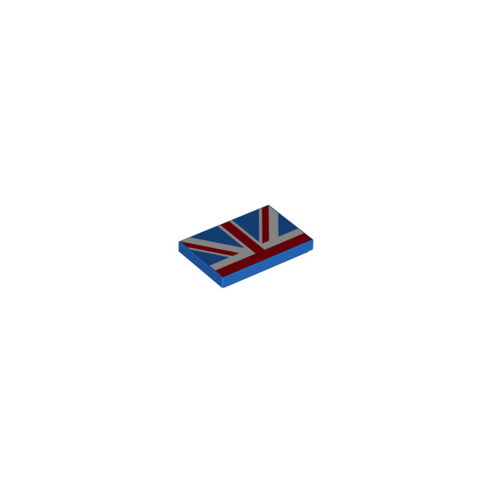 LEGO Tile 2 x 3 with Half of Union Jack Flag (26603 / 100586) | Brick ...