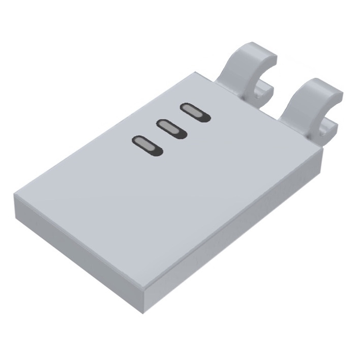 LEGO Tile 2 x 3 with Horizontal Clips with 3 Switches (Left) Sticker ...