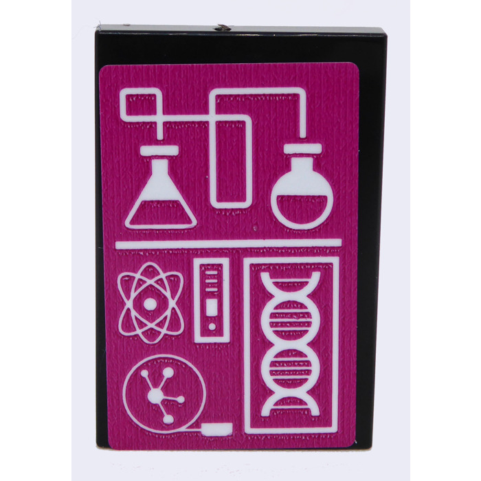 LEGO Tile 2 x 3 with Laboratory Equipment Sticker (26603) | Brick Owl ...