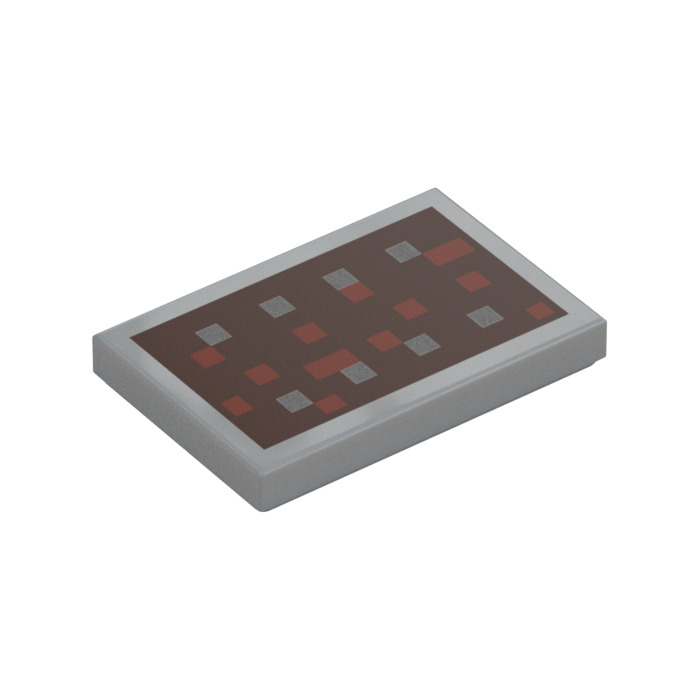 LEGO Tile 2 x 3 with Minecraft Shield Print (34802 / 102714) | Brick ...