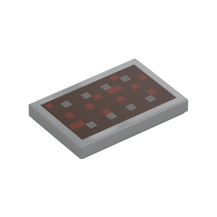 LEGO Tile 2 x 3 with Minecraft Shield Print (34802 / 102714) | Brick ...