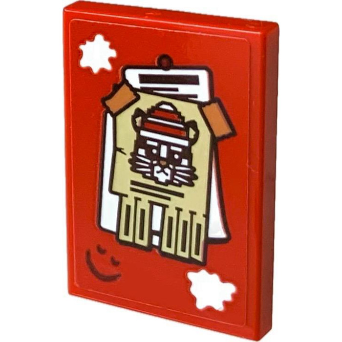 LEGO Tile 2 x 3 with Missing Post Cataclaws Sticker | Brick Owl - LEGO ...