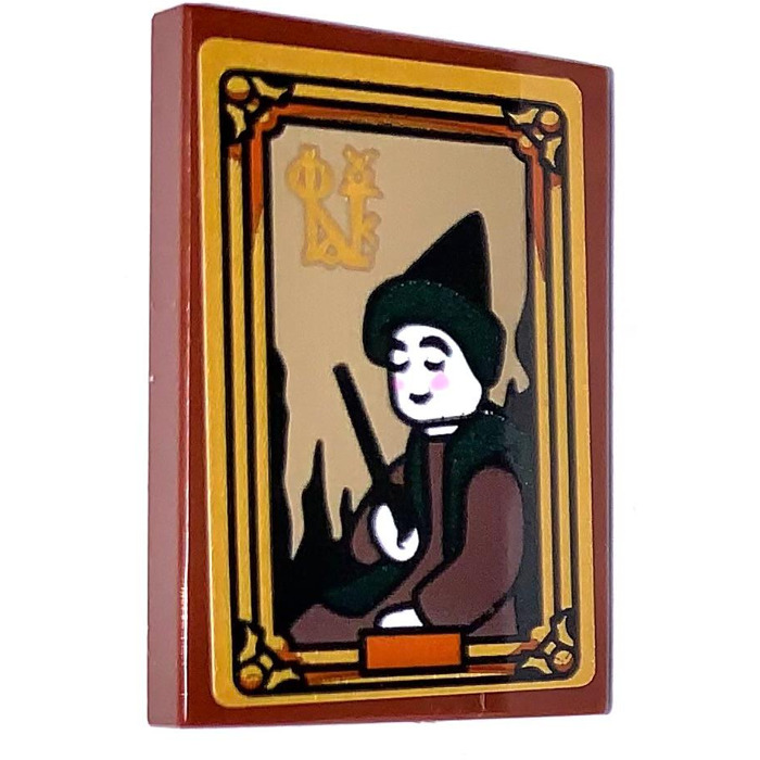 LEGO Tile 2 x 3 with Picture of Sleeping Wizard Sticker (26603) | Brick ...