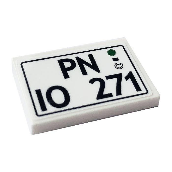LEGO Tile 2 x 3 with PN 10 271 Sticker (26603) | Brick Owl - LEGO ...