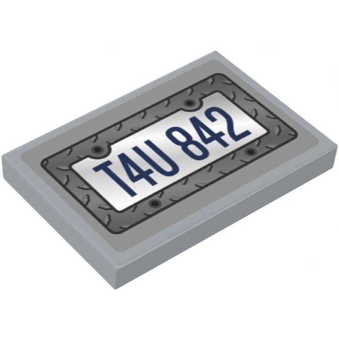 LEGO Tile 2 x 3 with ‘T4U 842’ Number Plate Sticker (26603) | Brick Owl ...