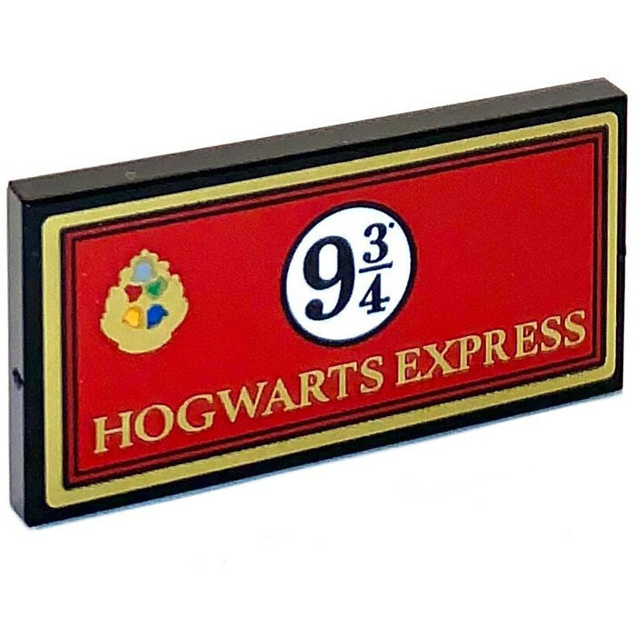 LEGO Tile 2 x 4 with 9 3/4 Hogwarts Express Sticker (87079) | Brick Owl ...
