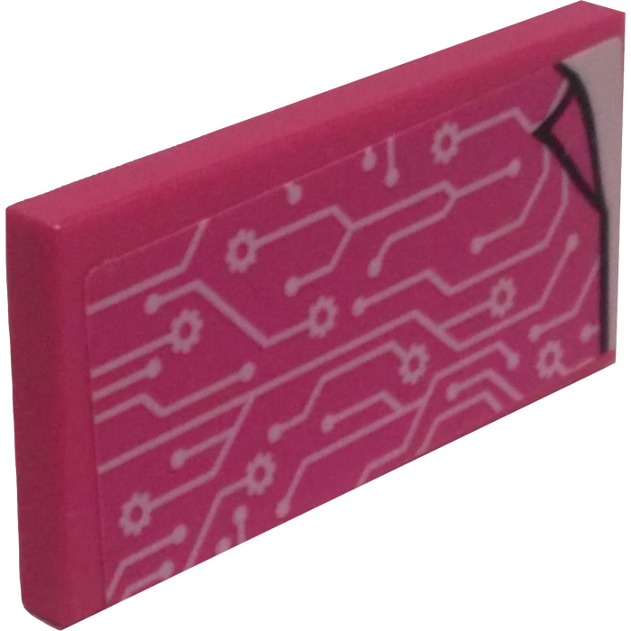 LEGO Tile 2 x 4 with Circuits and Gears Blanket Sticker (87079) | Brick ...