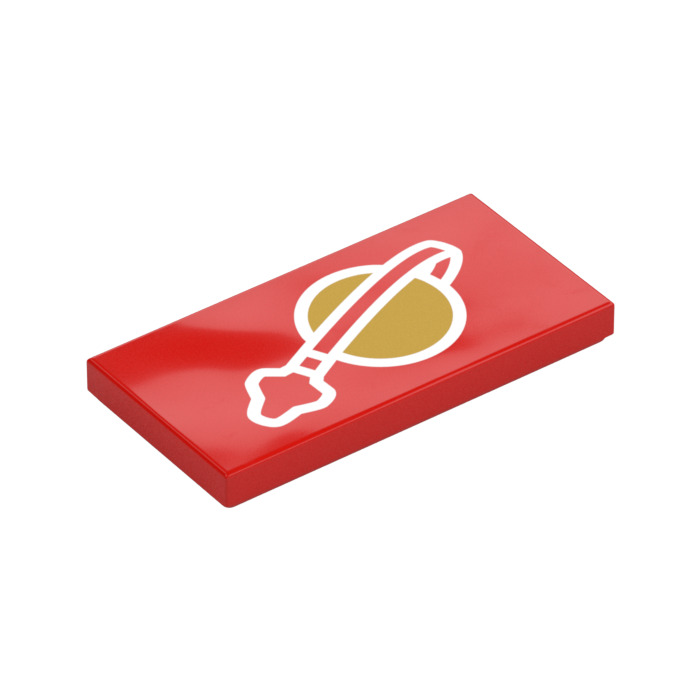 LEGO Tile 2 x 4 with Classic Space Logo (87079 / 113537) | Brick Owl