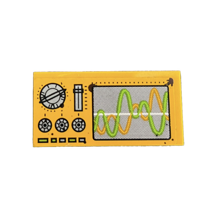 LEGO Tile 2 x 4 with Control Panel and Monitor Sticker (87079) | Brick ...