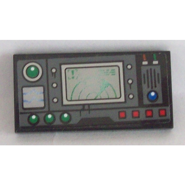 LEGO Tile 2 x 4 with Control Panel and Screen Pattern Sticker (87079 ...