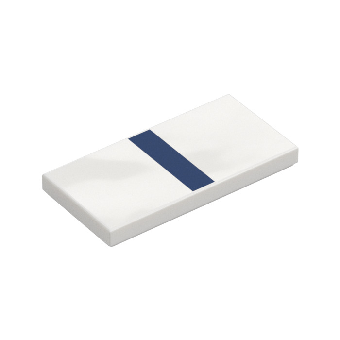 LEGO Tile 2 x 4 with Dark Blue Line (87079 / 111935) | Brick Owl - LEGO ...