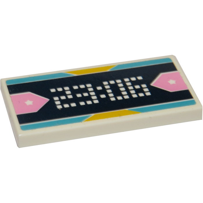 LEGO Tile 2 x 4 with Digital Clock Sticker (87079) | Brick Owl - LEGO ...